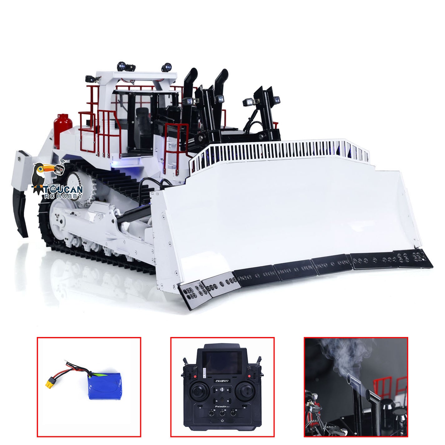 1/14 D11T 3-Plow RC Hydraulic Heavy-duty Bulldozer Remote Control Doze ...