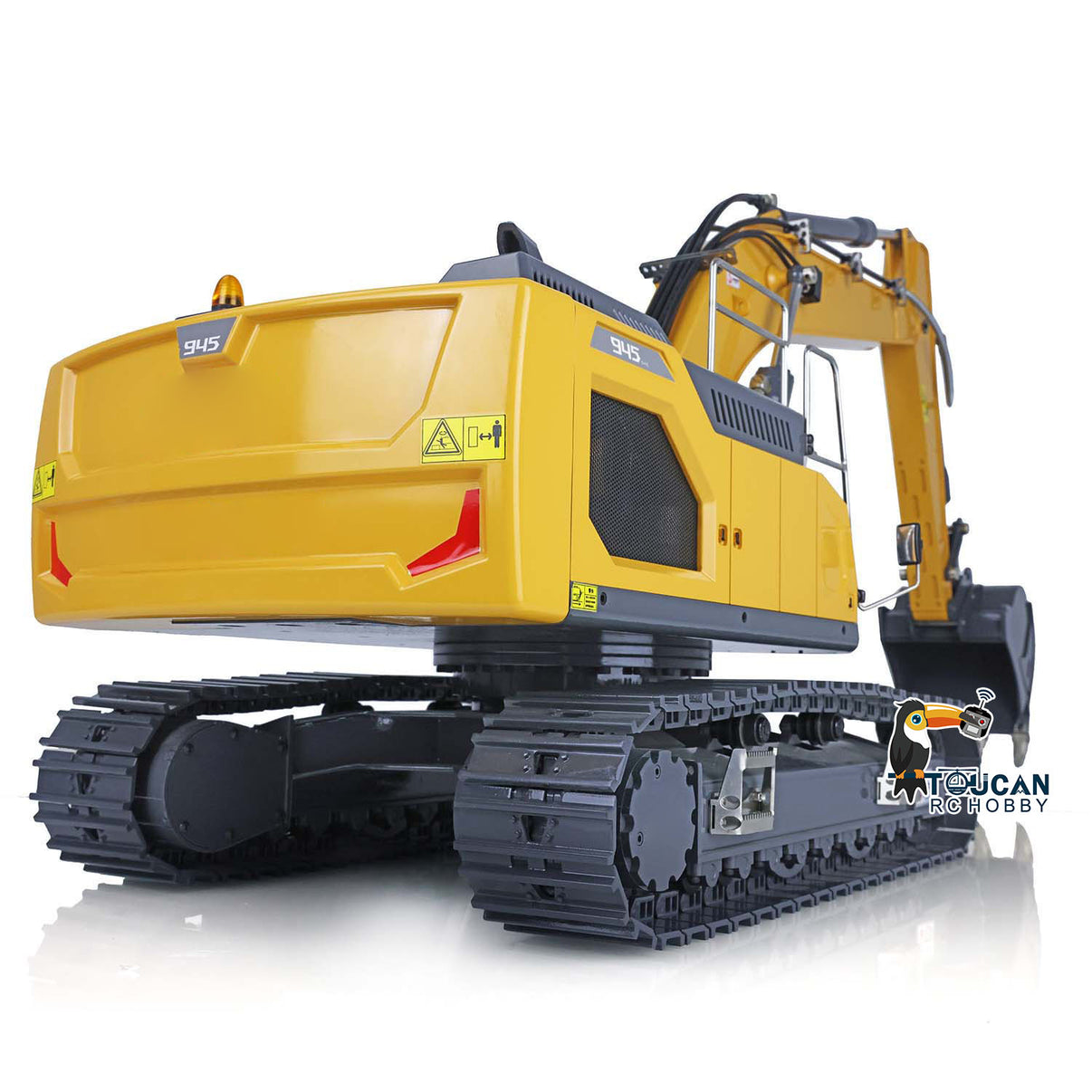 1/14 XDRC Metal Hydraulic RC Excavator 945 Remote Control Digger Sound ...