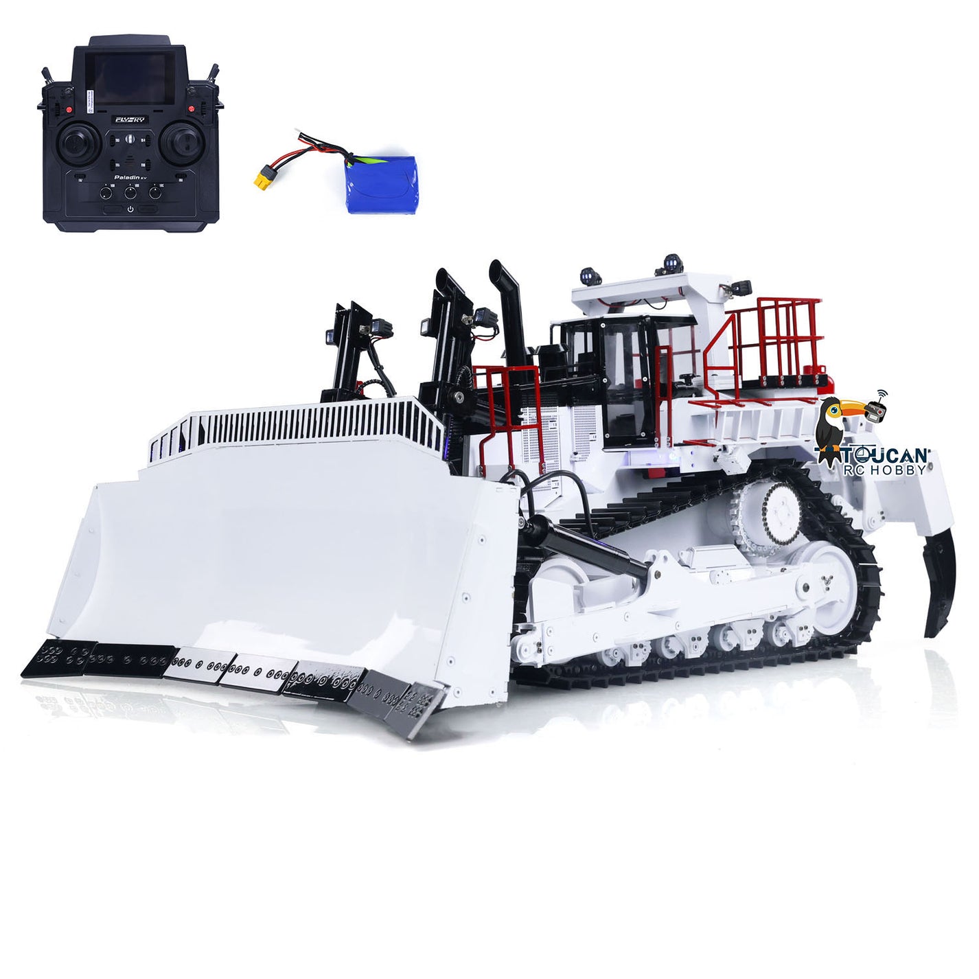 1/14 D11T 3-Plow RC Hydraulic Heavy-duty Bulldozer Remote Control Doze ...