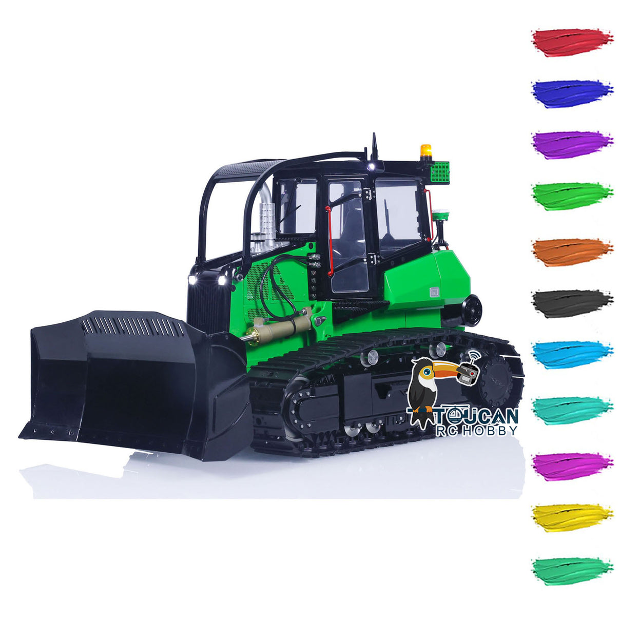 LESU Aoue 850K 1/14 RC Hydraulic Dozer Metal Remote Controlled Bulldoz ...