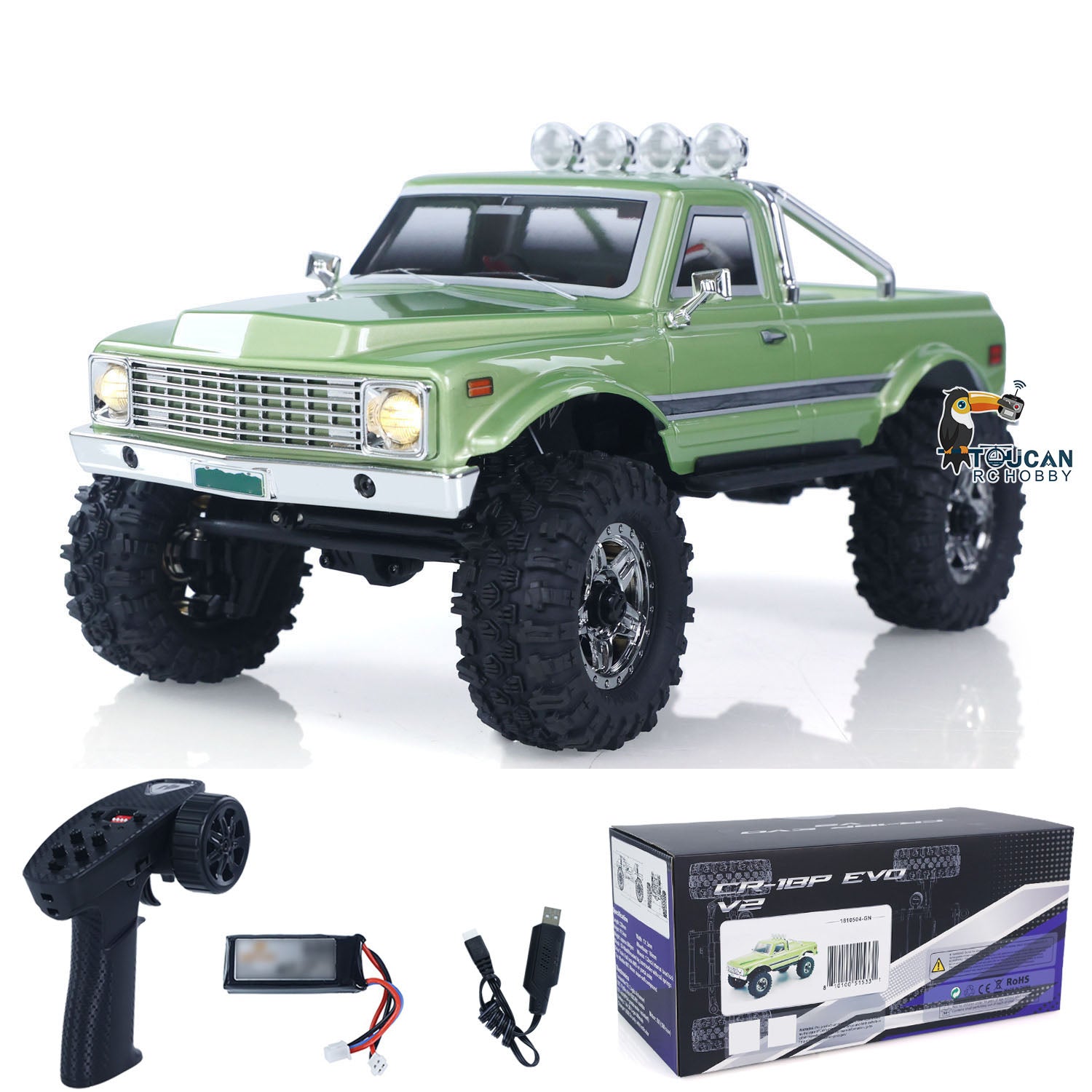 CR18P 1810504 Convoy EVO V2 Hobby Plus 1/18 AWD Remote Control Rock Cr ...