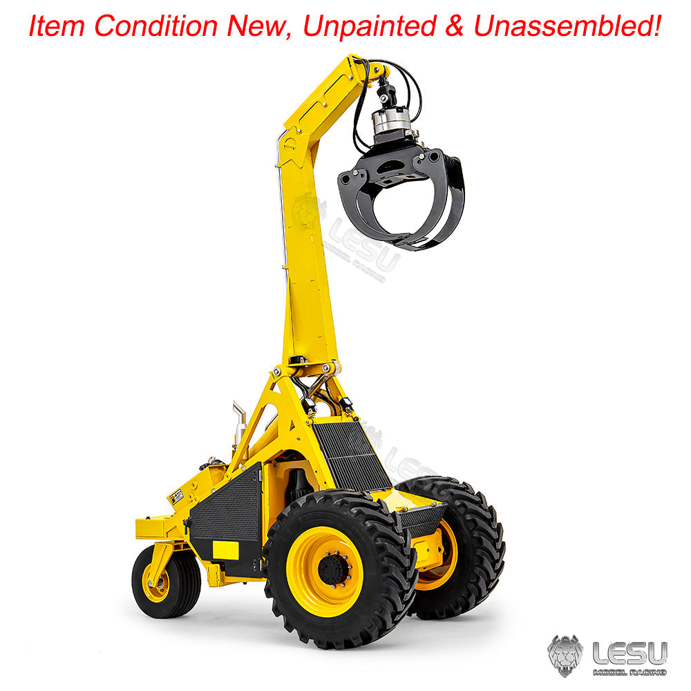 Unassembled Kit Model LESU Metal 1/14 Remote Control Hydraulic Log Loa ...
