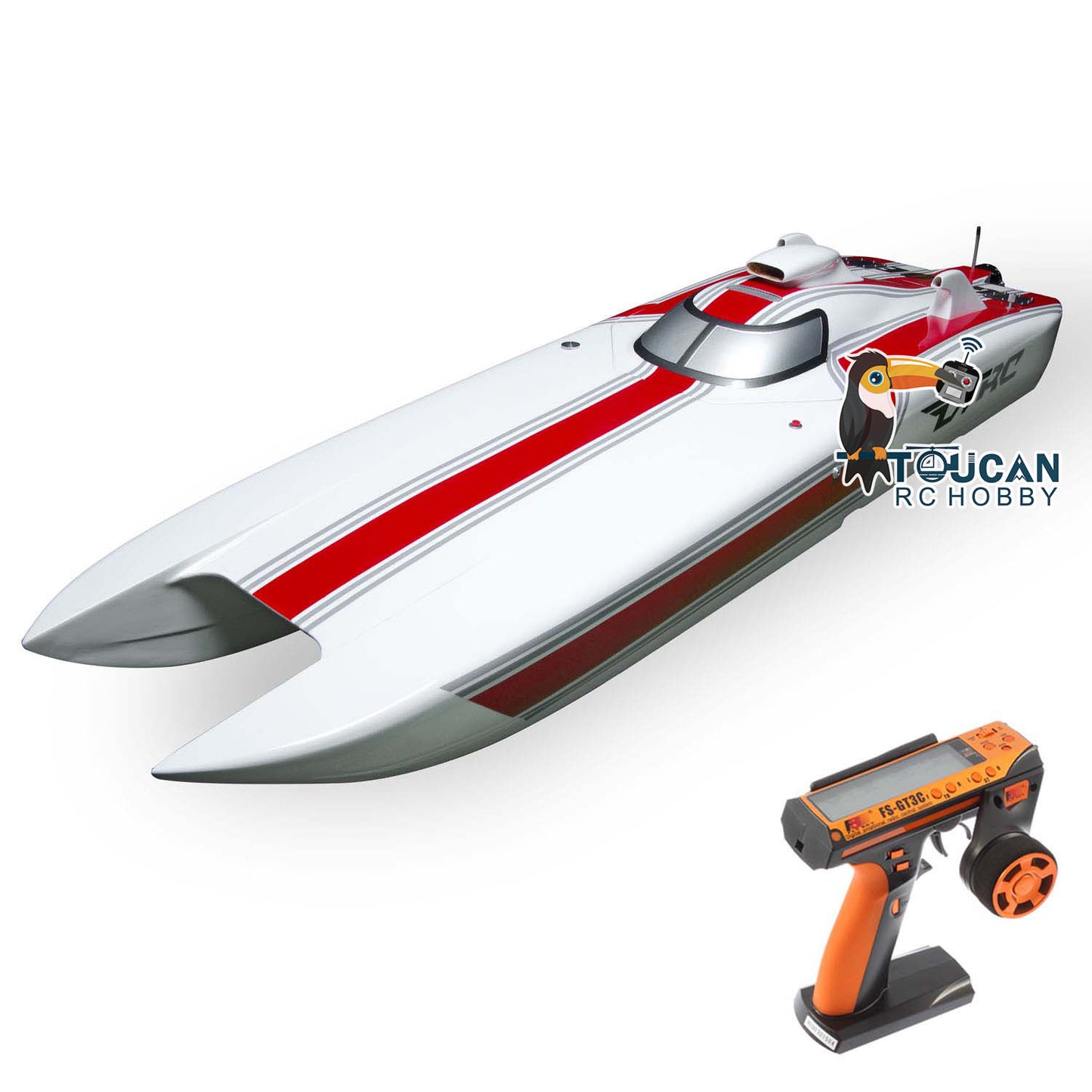 G30E 30CC Painted Fiber Glass Gasoline Racing ARTR RC Boat High Speed ...