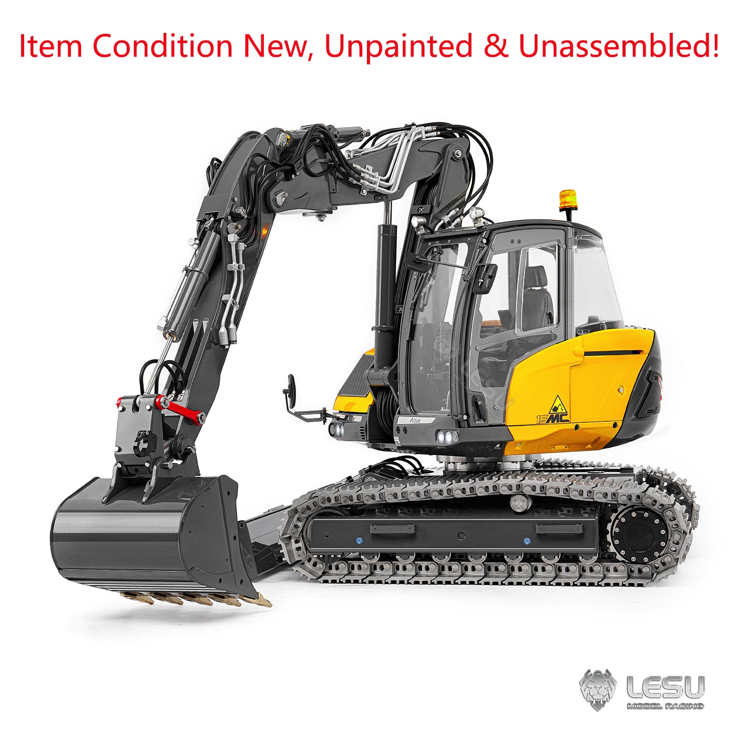 LESU MC15 4 Arms Metal 1/14 Hydraulic Remote Control Excavator KIT Mod ...