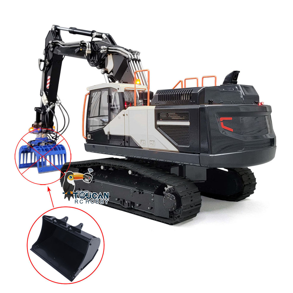 1:14 MTMODEL EC380 Metal 3 Arms Hydraulic Tracked Excavator Assembled ...