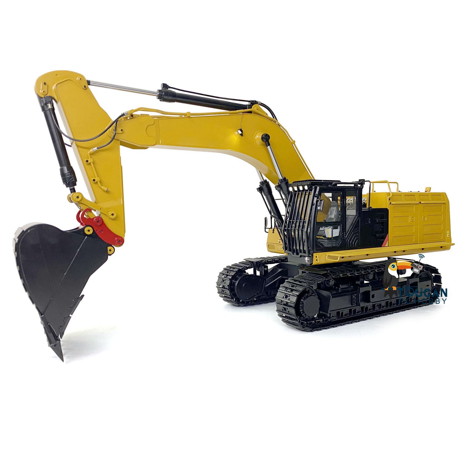 Metal 1/14 374F Hydraulic RC Excavator Remote Control Engineering Vehi ...