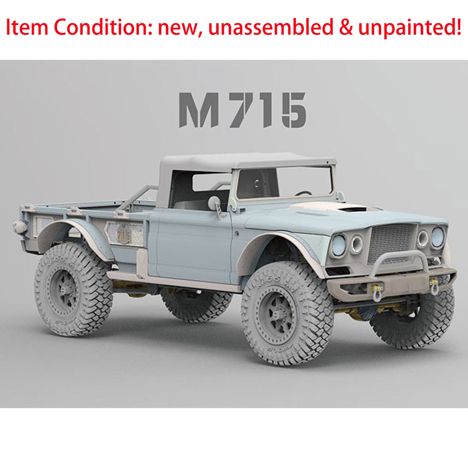 TWOLF 1/8 4x4 RC Off-road Vehicles M715 4WD Remote Control Crawler Cli ...