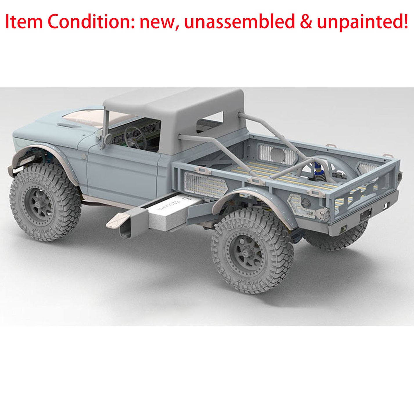 TWOLF 1/8 4x4 RC Off-road Vehicles M715 4WD Remote Control Crawler Cli ...