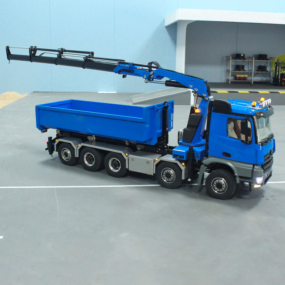 1/14 10x10 RC Hydraulic Full Dump Crane Radio Controlled Dumper Car Tr ...