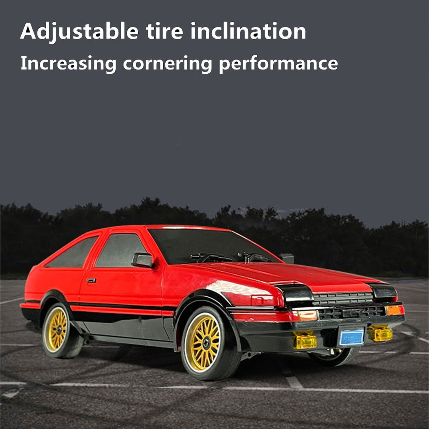 LDRC LD1801 1/18 Scale RC Drift Car RWD AE86 Racing Vehicles Flip Ligh ...