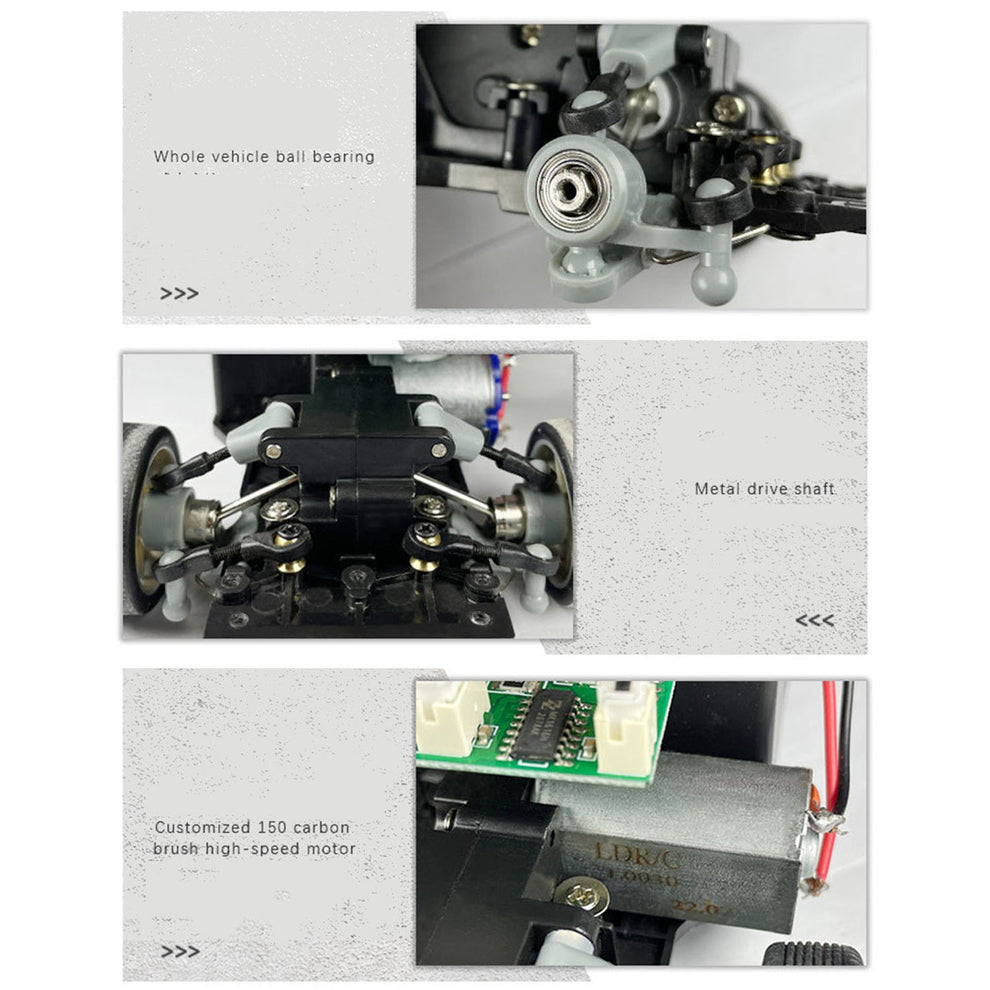 LDRC LD1801 1/18 Scale RC Drift Car RWD AE86 Racing Vehicles Flip Ligh ...