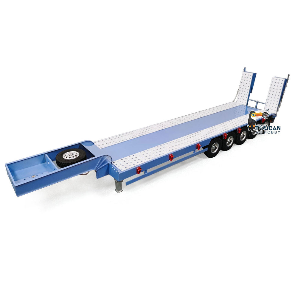 5 Axles Metal Semi-trailer for 1/14 RC Tractor Truck Remote Control Du ...