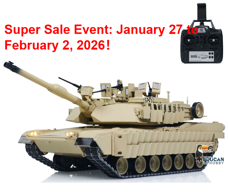 Super-high Discounts! TOUCAN 1/16 Metal RC Tank 3918 Abrams M1A2 TUSK ...