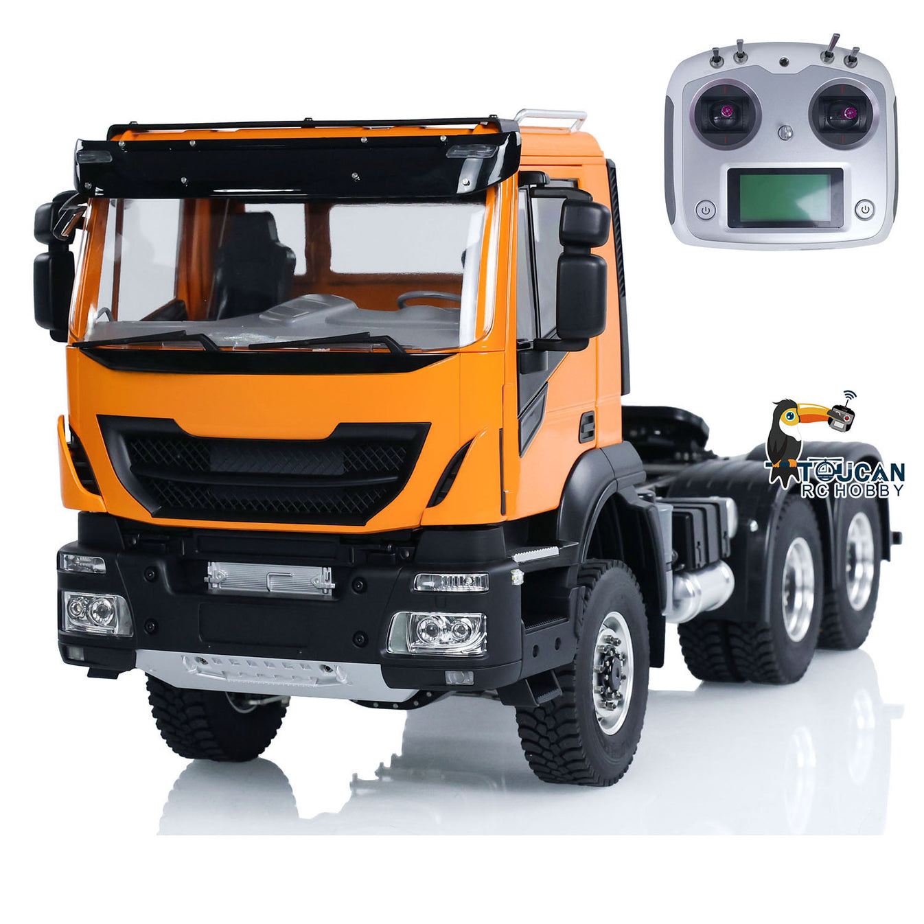 1/14 6x6 RC Tractor Radio Controlled Truck 2-speed Transmission Car So ...