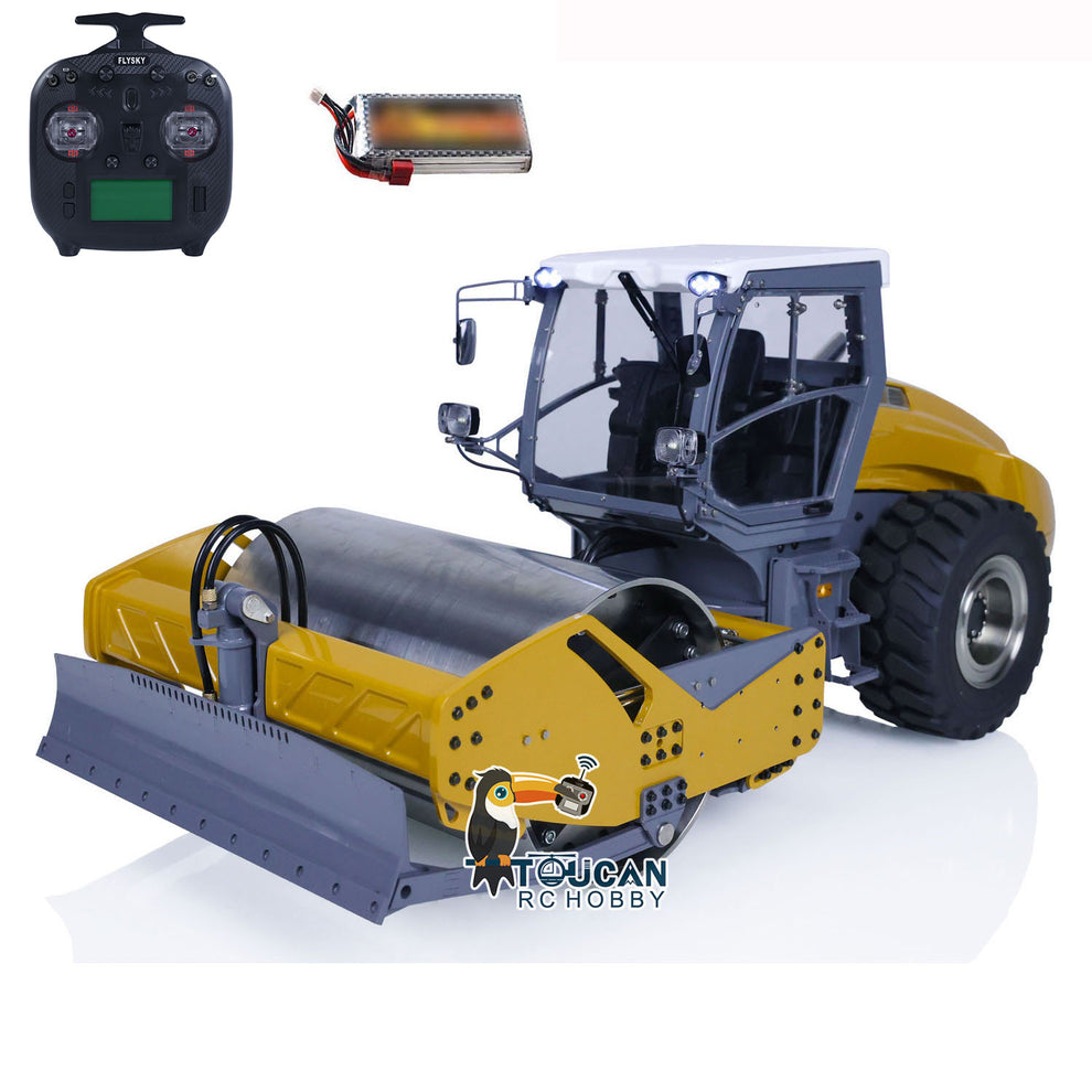 LESU 1/14 Metal RC Hydraulic Heavy-duty Remote Control Road Roller Aou ...