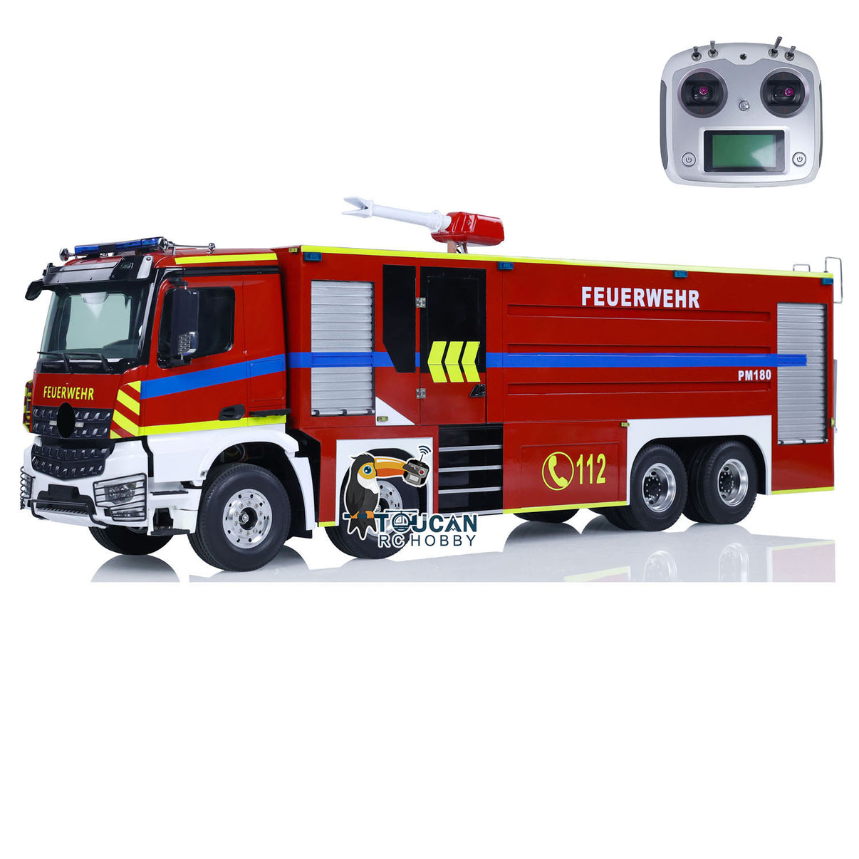 8x4 1/14 RC Fire Fighting Truck Remote Controlled Sprinkler Vehicles S ...