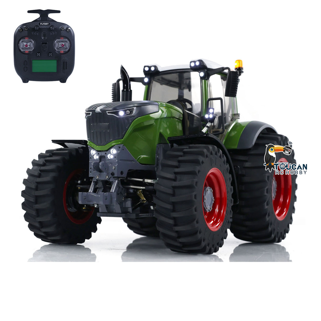 LESU 1/16 4X4 Fendt 1050 RC Tractors Metal Chassis Ready to Run Car Di ...