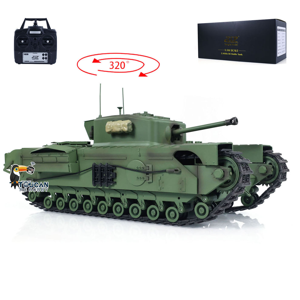 1/16 Tongde RC Battle Tank Churchill Mk.VII Remote Controlled Panzer E ...
