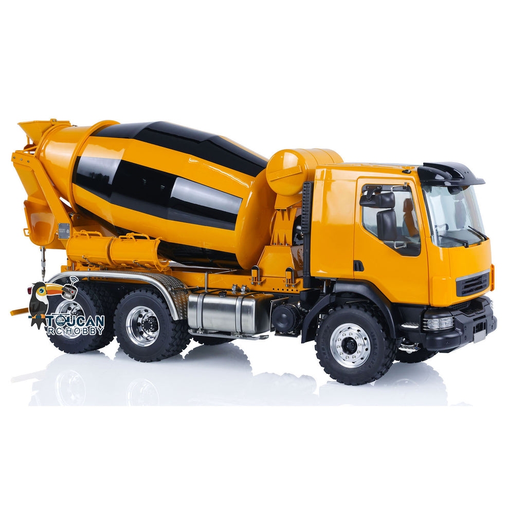 LESU 1/14 6x6 Metal RC Mixer Truck Remote Control Agitating Lorry Conc ...