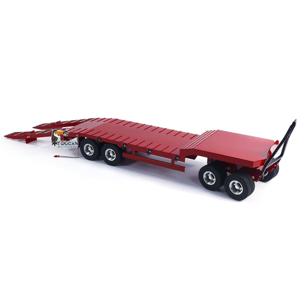 Metal 4-axle Full Trailer for 1/14 RC Tractor Truck Remote Control Car ...