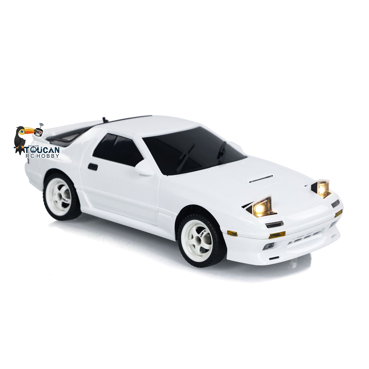 LDRC LD1802 1/18 4*2 RX7 RC Racing Car RWD Gyroscope Wireless Control ...