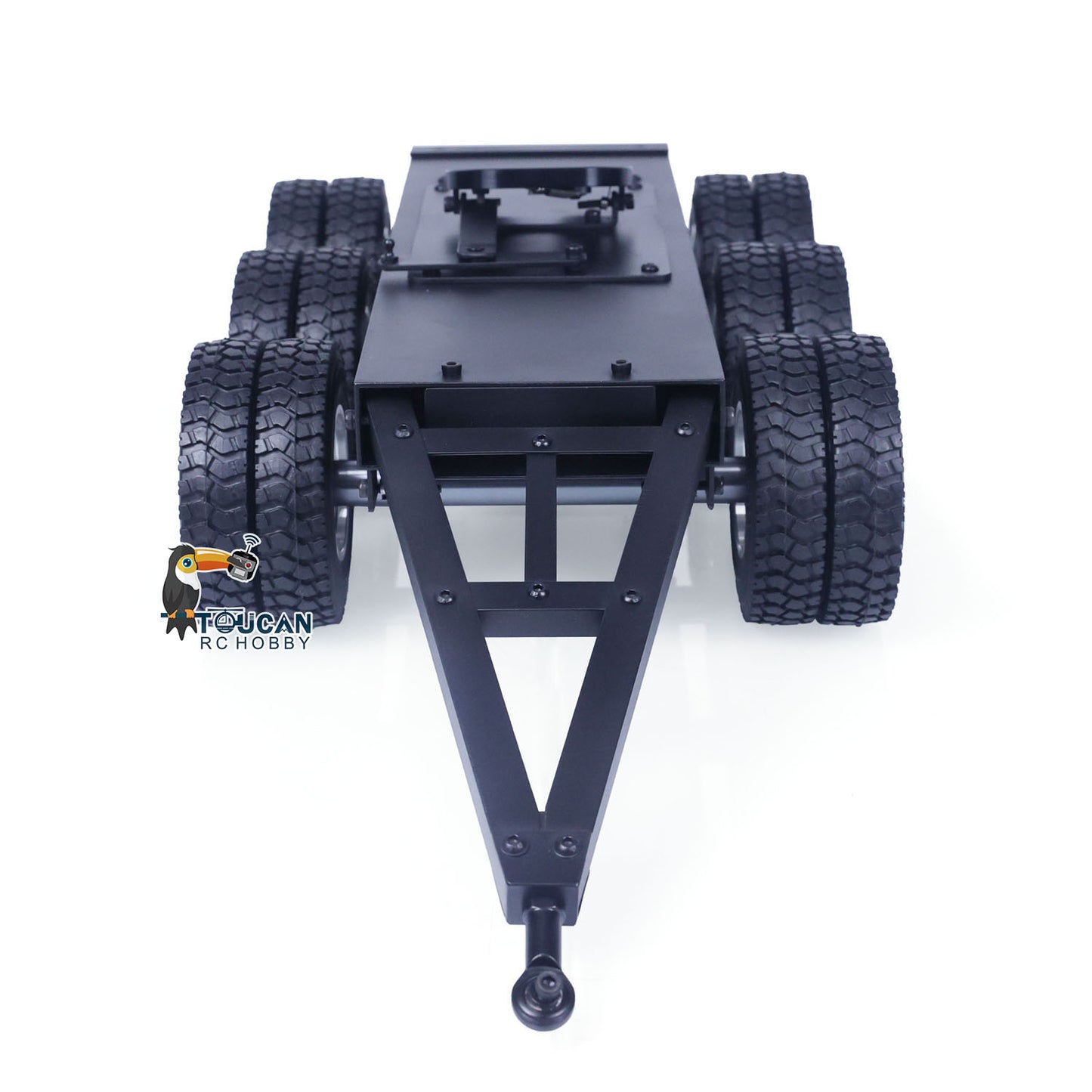 Metal 3 Axles Trailer with Fifth-wheel Traction for 1/14 RC Tractor Tr ...