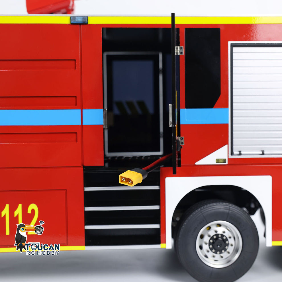 8x4 1/14 Scale Metal RC Fire Fighting Truck Chassis Radio Control Fire ...