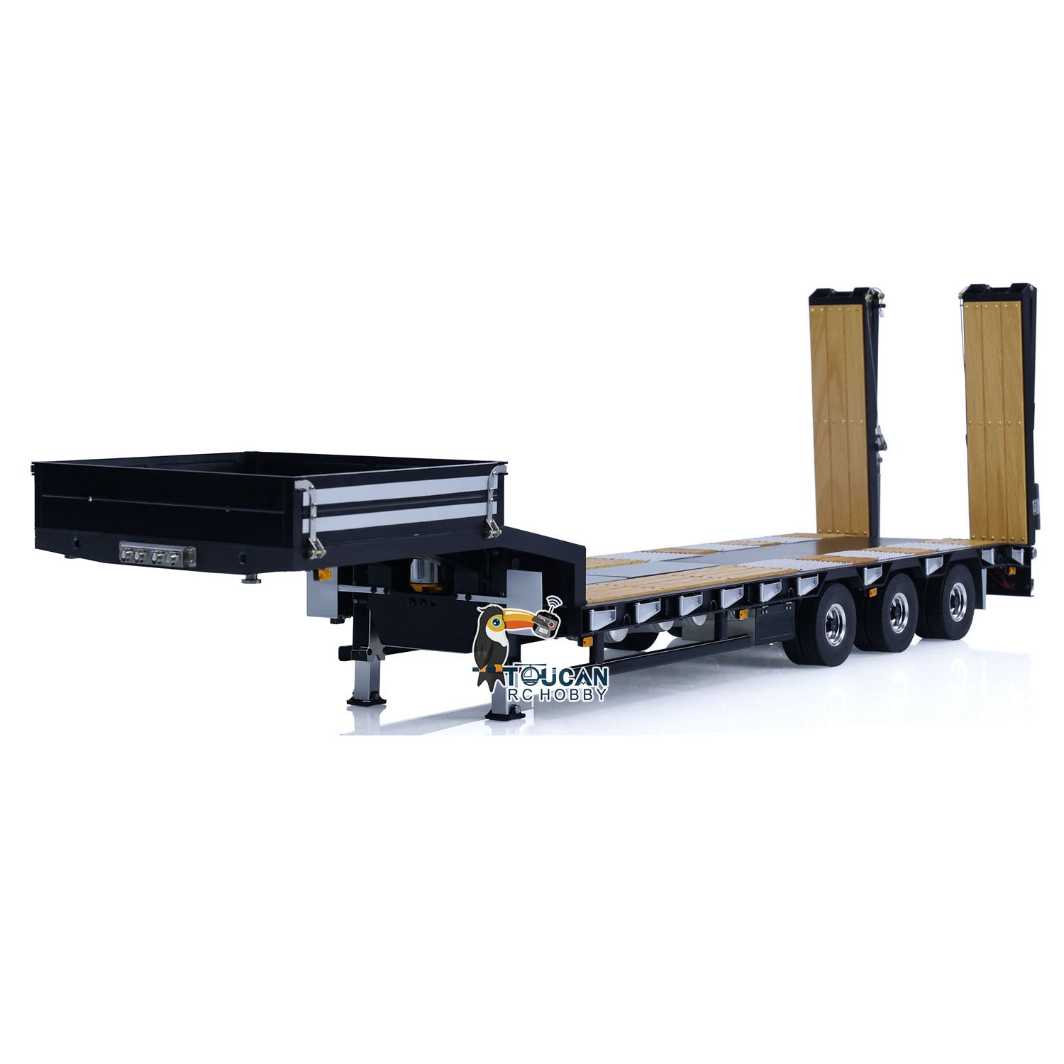LESU 1/14 Scale Metal RC Trailer with Hydraulic System Radio Control C ...