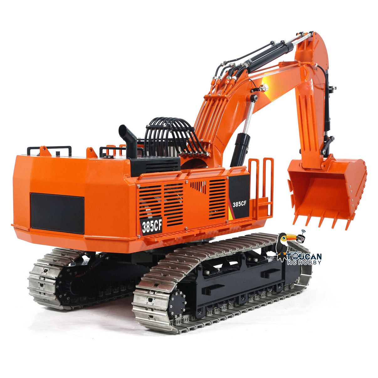 385CF 1/8 Hydraulic RC Excavator Metal Giant Remote Control Constructi ...