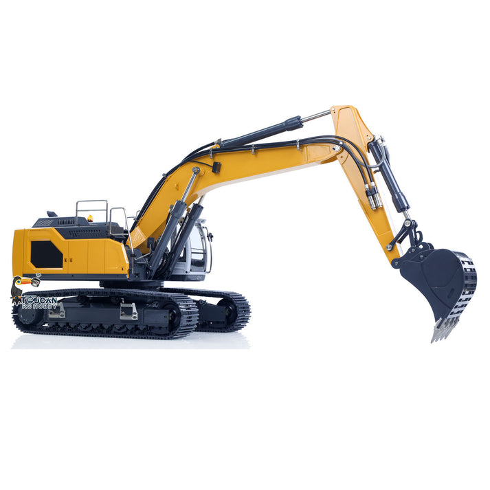 XDRC 1/14 Full Metal RC Excavator 945 PNP 5CH Reversing Valves PL18EV Radio Light Sound Quick ...