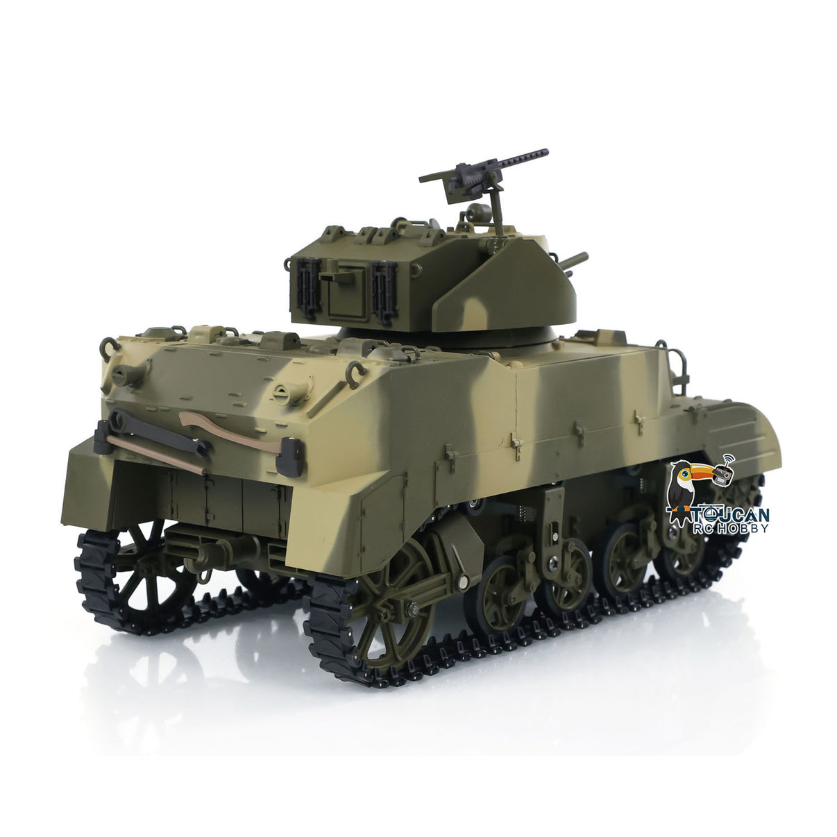 1/16 RC Tank US M5A1 Stuart VI Remote Control RTR Light Tank 360 Smoki ...