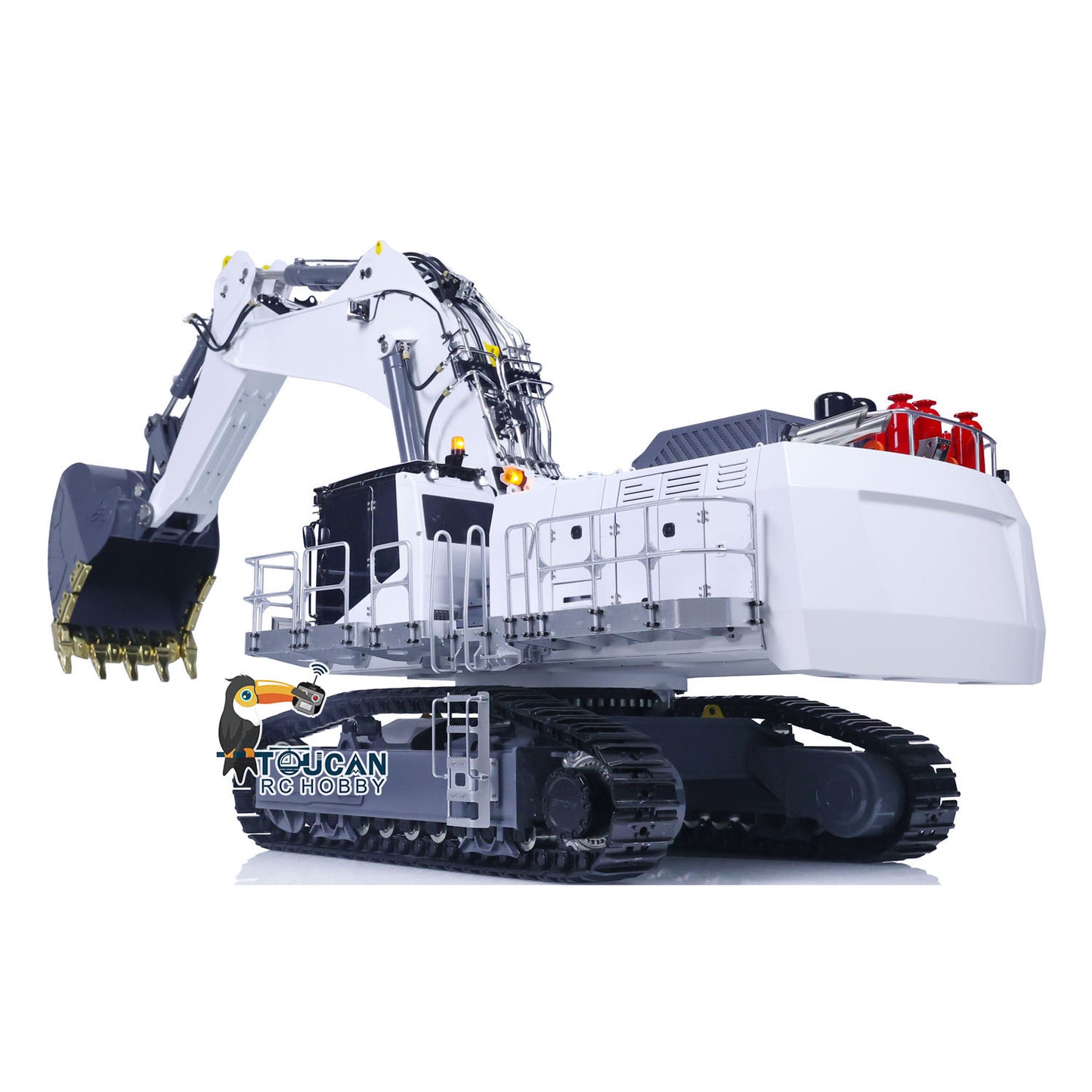1/14 LESU AOUE Liebhe 9150 RC Hydraulic Double Pump Excavator Light Sy ...