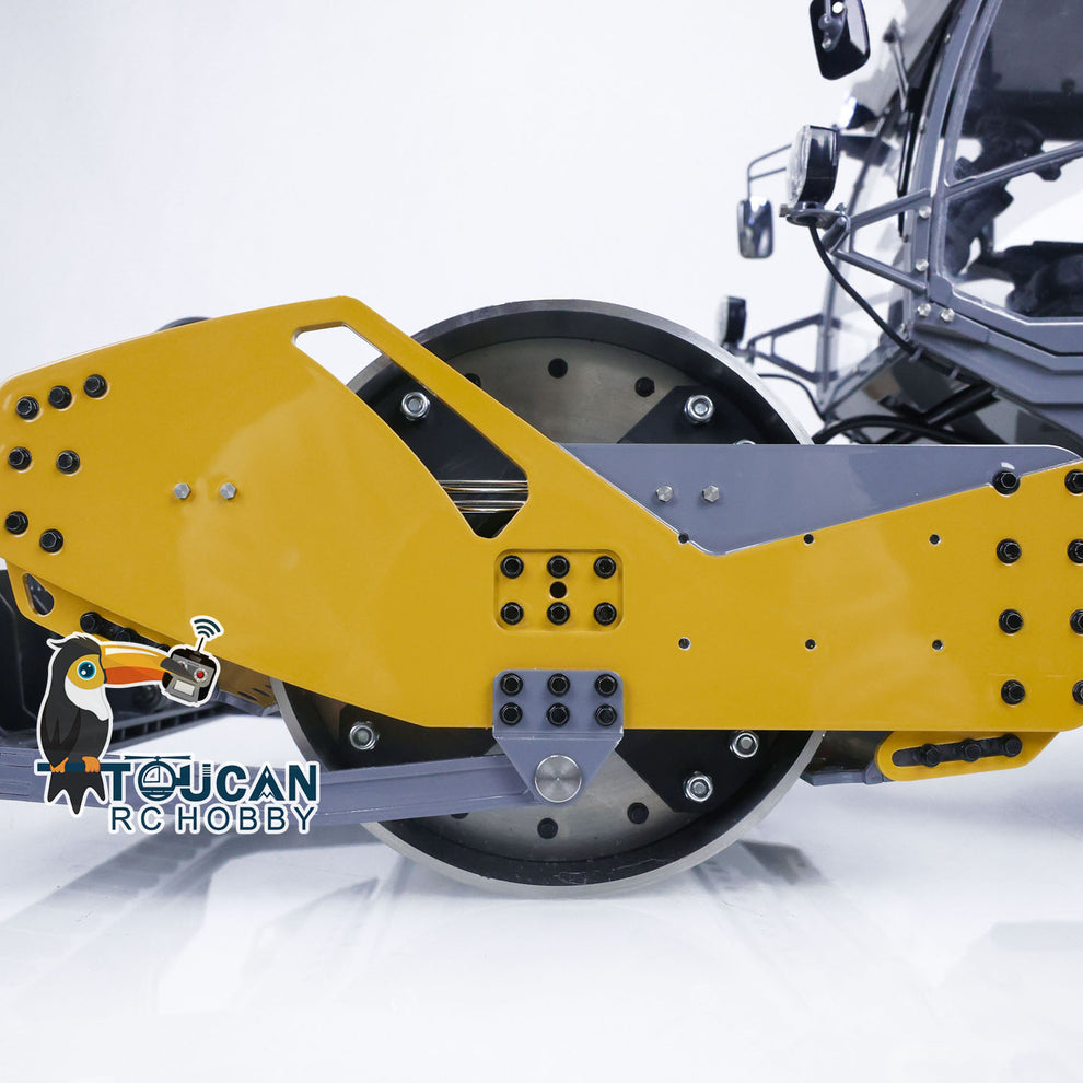 LESU 1/14 RC PNP Painted and Assembled Hydraulic Road Roller Metal Aou ...
