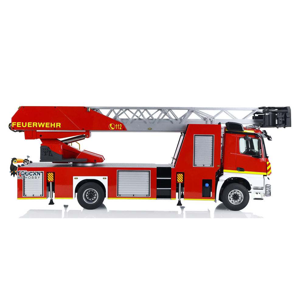 1/14 4X2 Metal Gerabox Axle RC Ladder Truck 3363 770S FMX Fire Truck S ...