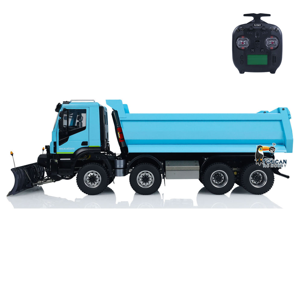 Metal 1/14 8x8 Hydraulic RC Dump Truck Remote Control Tipper Cars Asse ...