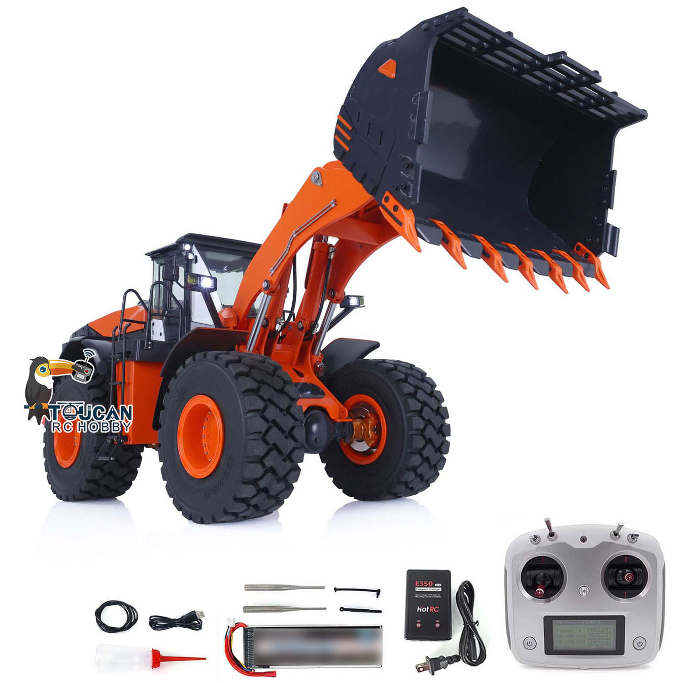 JDMODEL Metal Hydraulic Loader JDM-198 1/14 RC RTR Construction Vehicl ...