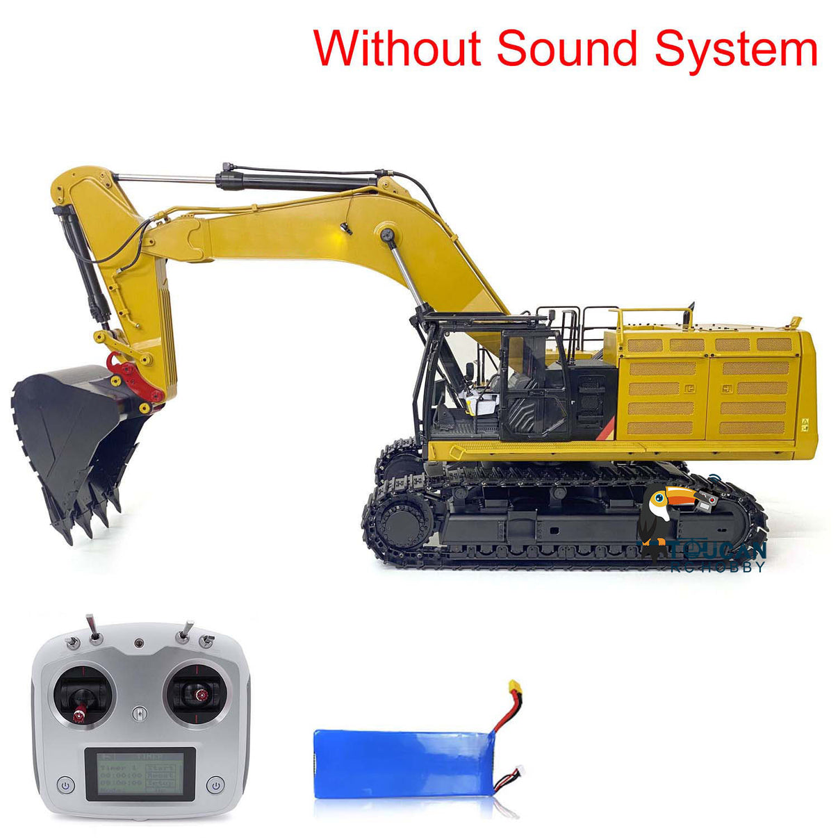 Metal 1/14 374F Hydraulic RC Excavator Remote Control Engineering Vehi ...