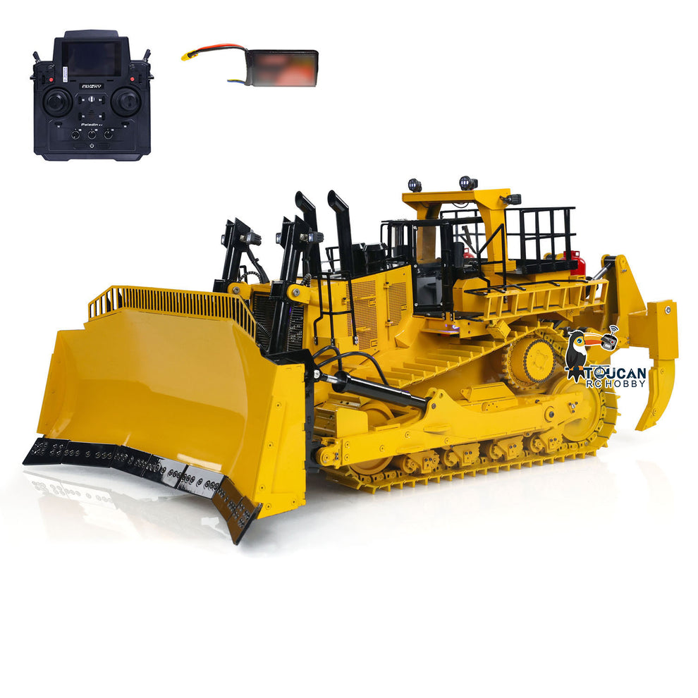 TOUCAN 1/14 Metal RC Bulldozer D11T RTR Remote Controlled Hydraulic Do ...