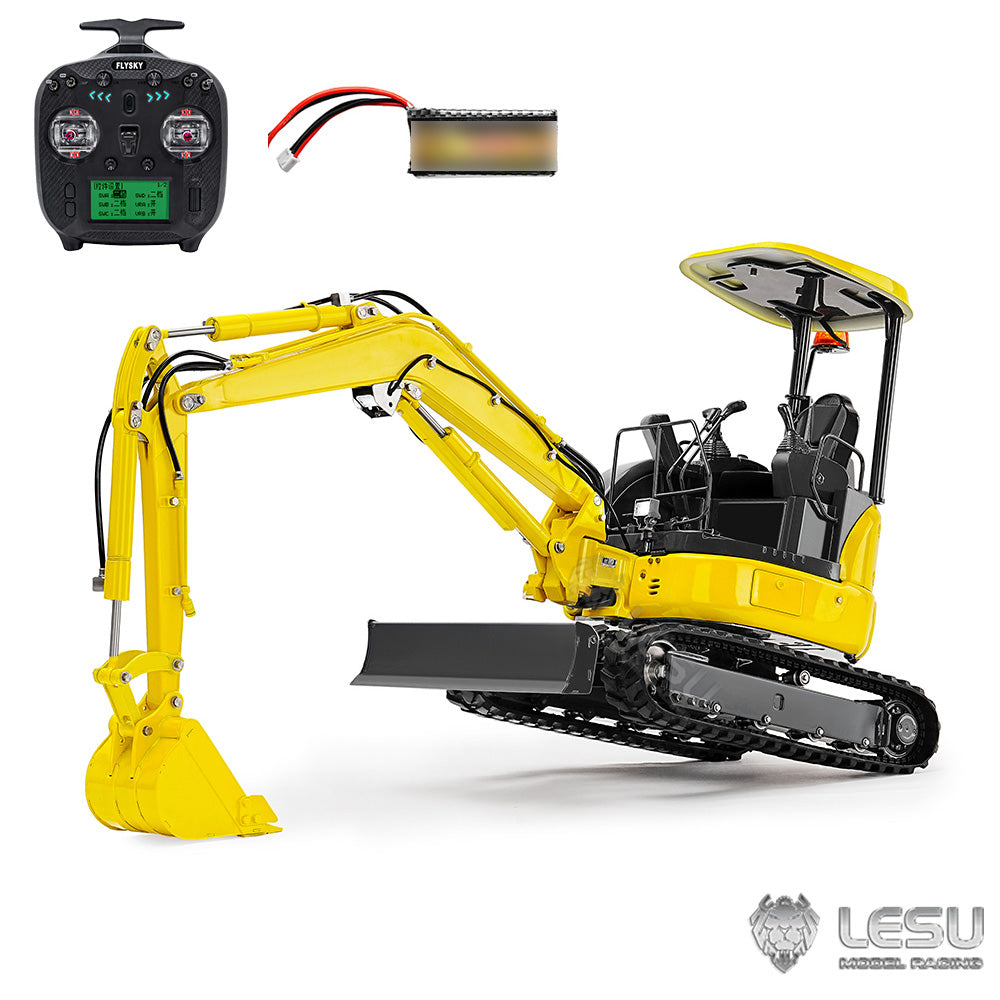 LESU 1/14 Mini RC Hydraulic Excavator PC30 Metal 6CH Valve Digger ST8 ...