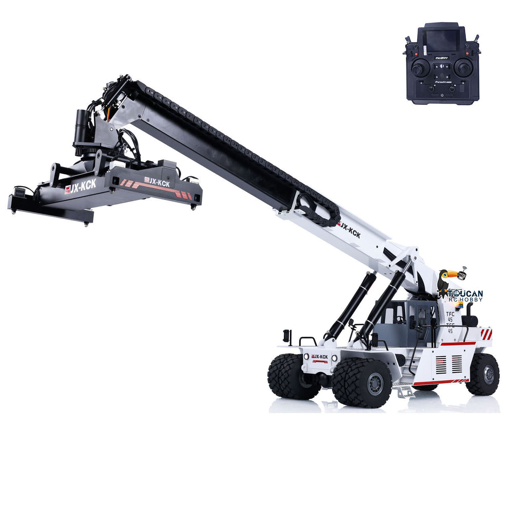 JX-KCK TFC45 1/14 RC Hydraulic Frontal Crane Reach Stacker Radio Contr ...