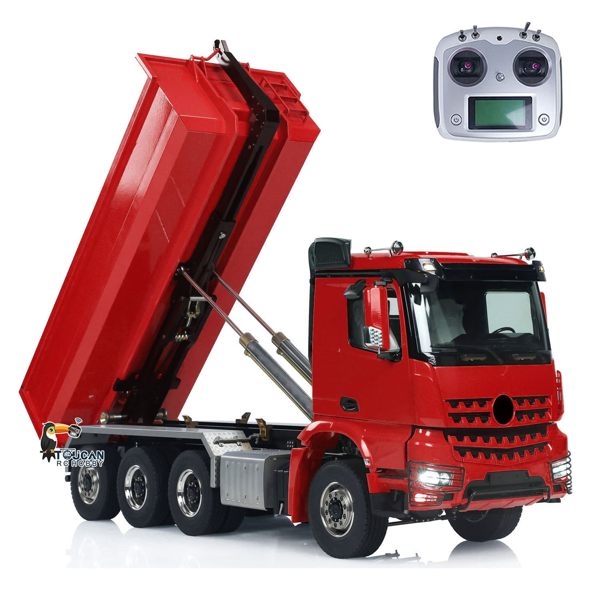 1/14 8x8 RC Hydraulic Roll On Full Dump Truck Remote Control Dumper Ca ...