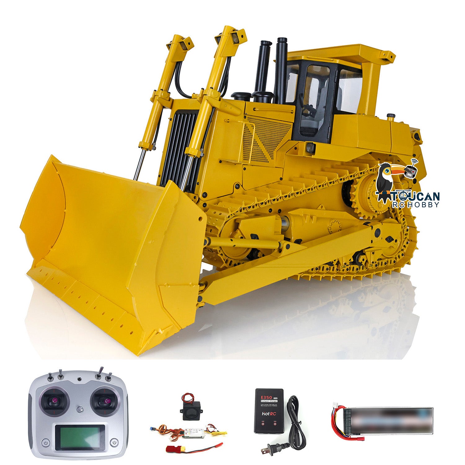 JDModel DXR2 Metal 1/14 RC Hydraulic Bulldozer Remote Controlled Heavy ...