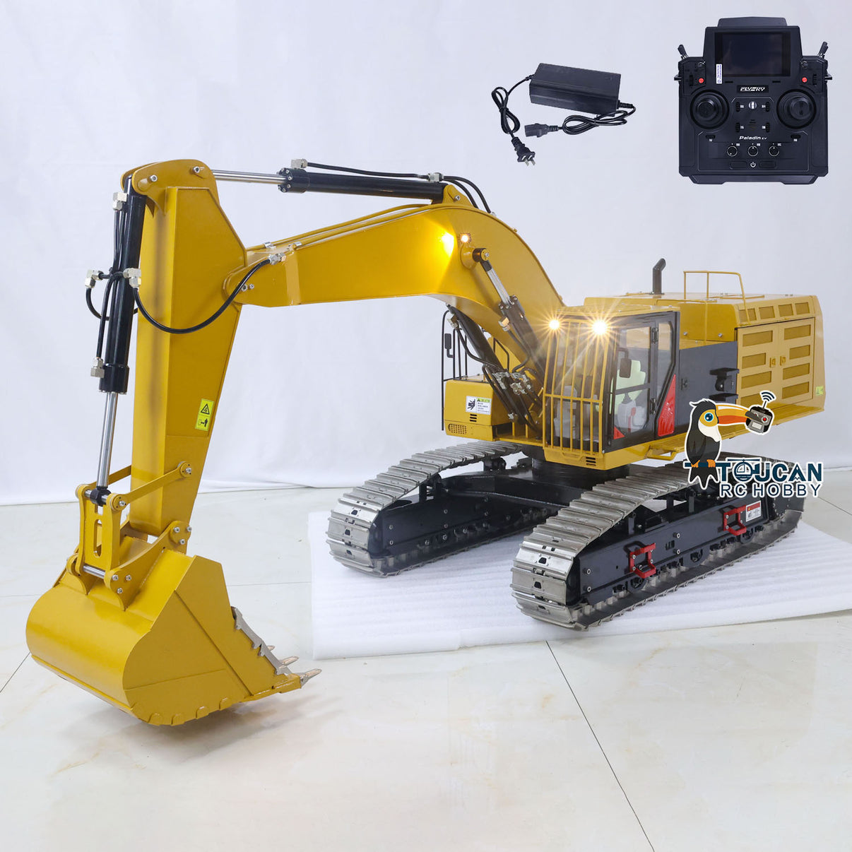 240KG! Metal 1/8 390F RC RTR Hydraulic Excavator—In Stock & Fast Ship ...