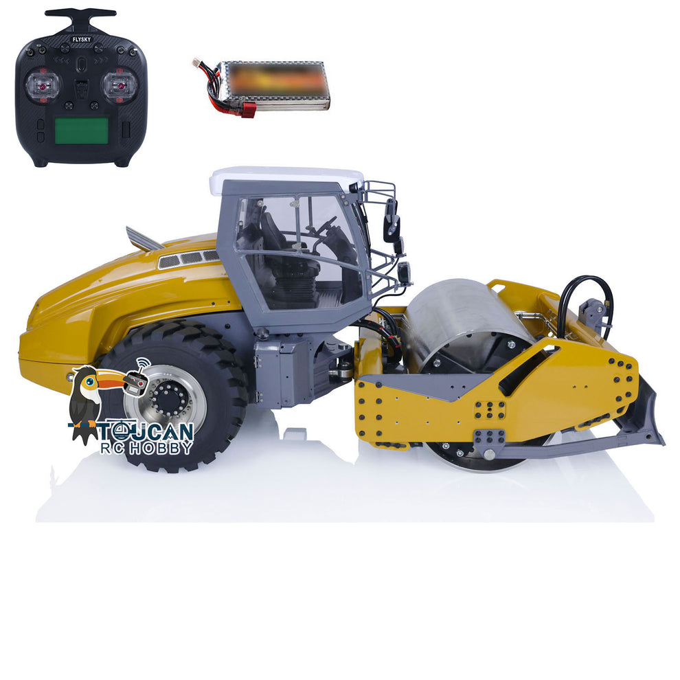 LESU 1/14 Metal RC Hydraulic Heavy-duty Remote Control Road Roller Aou ...