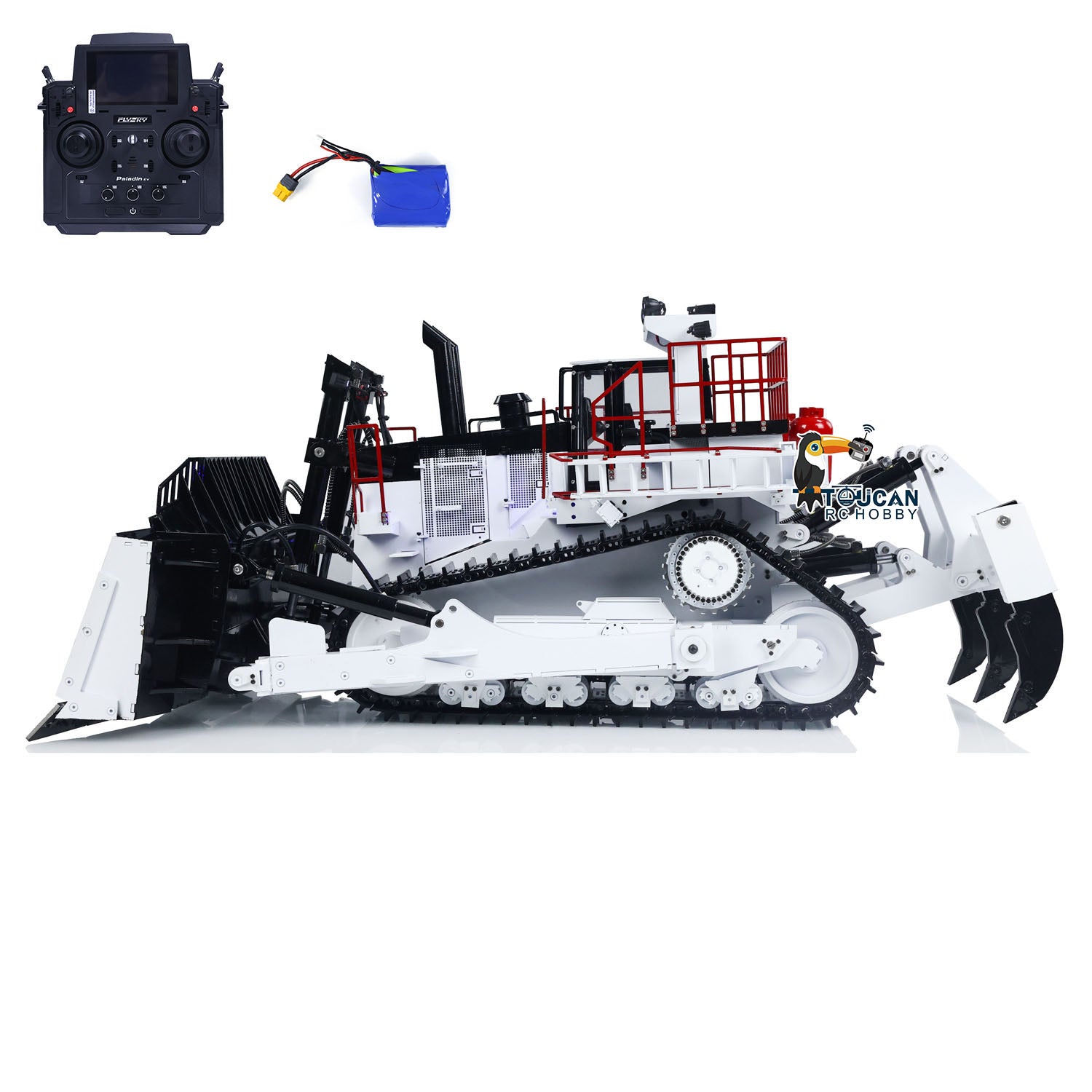 1/14 D11T 3-Plow RC Hydraulic Heavy-duty Bulldozer Remote Control Doze ...