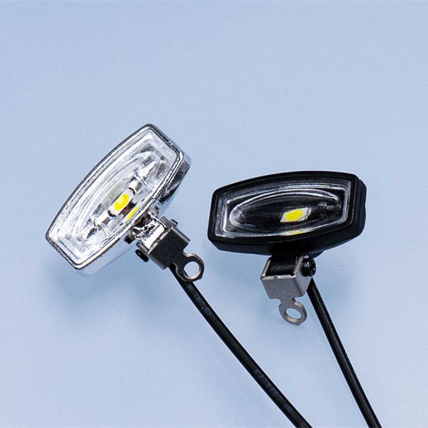 1 Pair Plastic LED Spotlight 2.2V-3V Head Lamp for DIY 1/14 RC Tractor ...