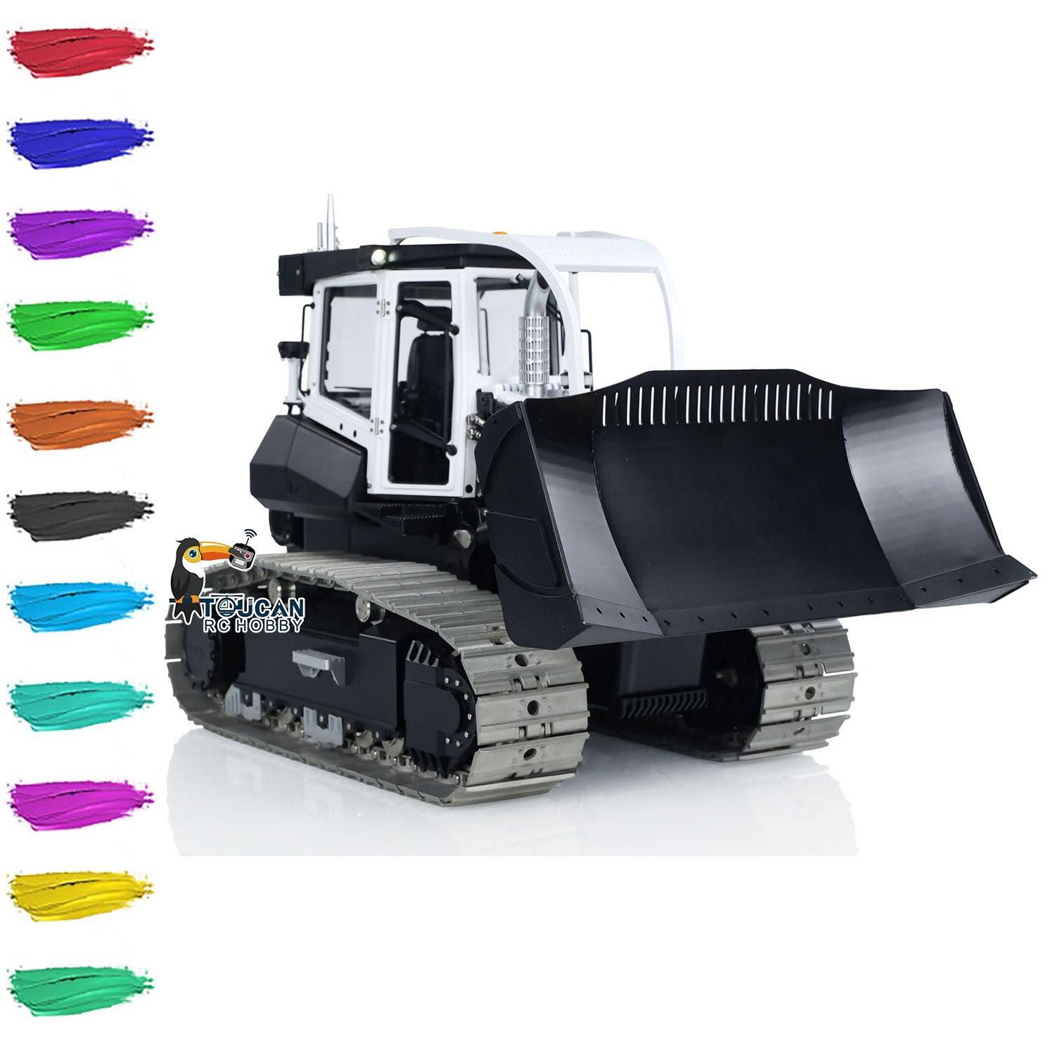 LESU 1/14 RC Dozer Metal Hydraulic Aoue 850K Remote Controlled Bulldoz ...