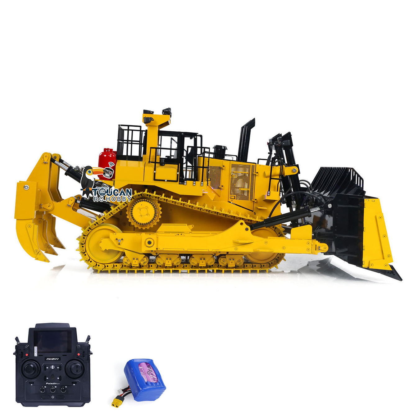 1/14 D11T 3-Plow RC Hydraulic Heavy-duty Bulldozer Remote Control Doze ...