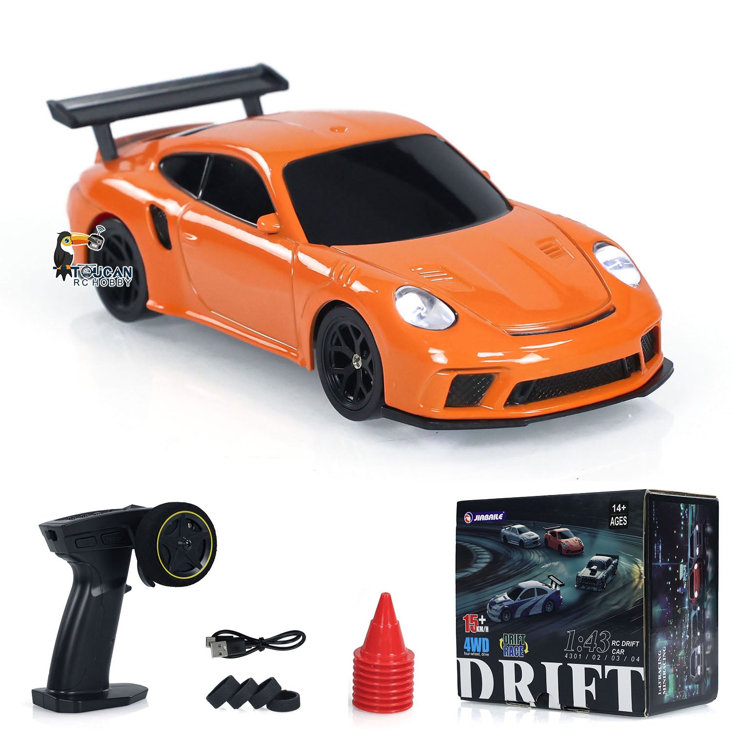 In Stock 1:43 4WD RC Drift Race Car Remote Control Vehicle Mini Toy Mo ...