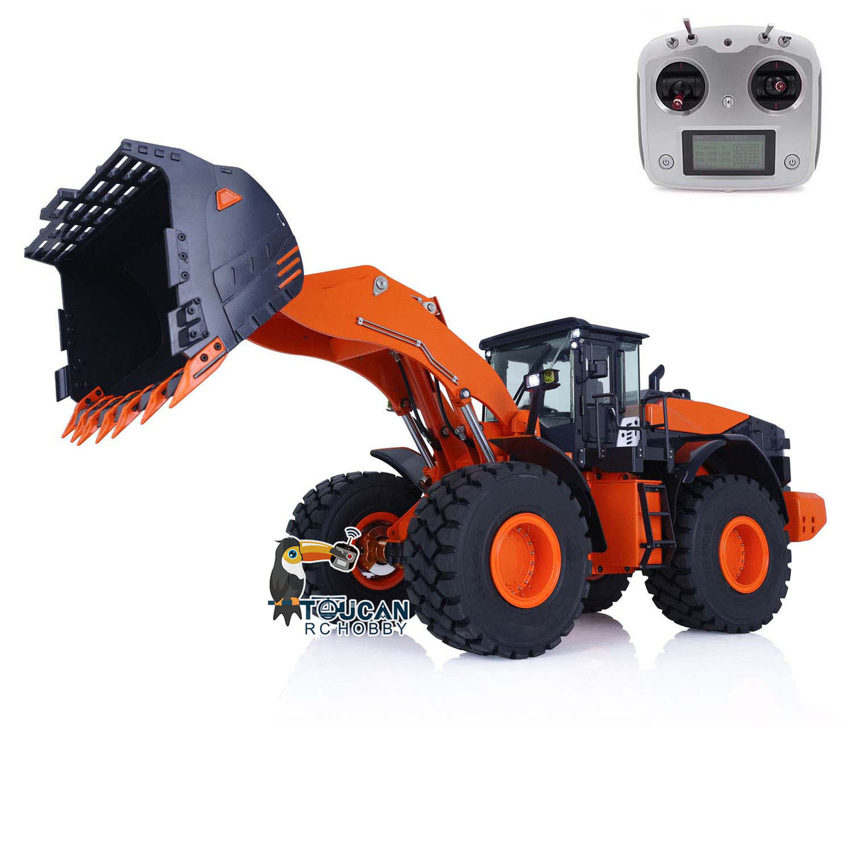 JDMODEL 1/14 RC Hydraulic Metal Loader ZW370 Light Sound Assembled Con ...